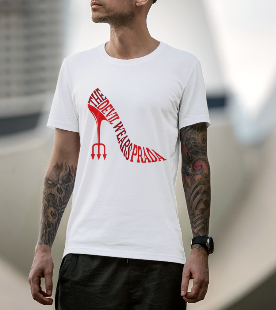 The Devil Wears Prada Red Shoe High Heel Trident T-Shirt