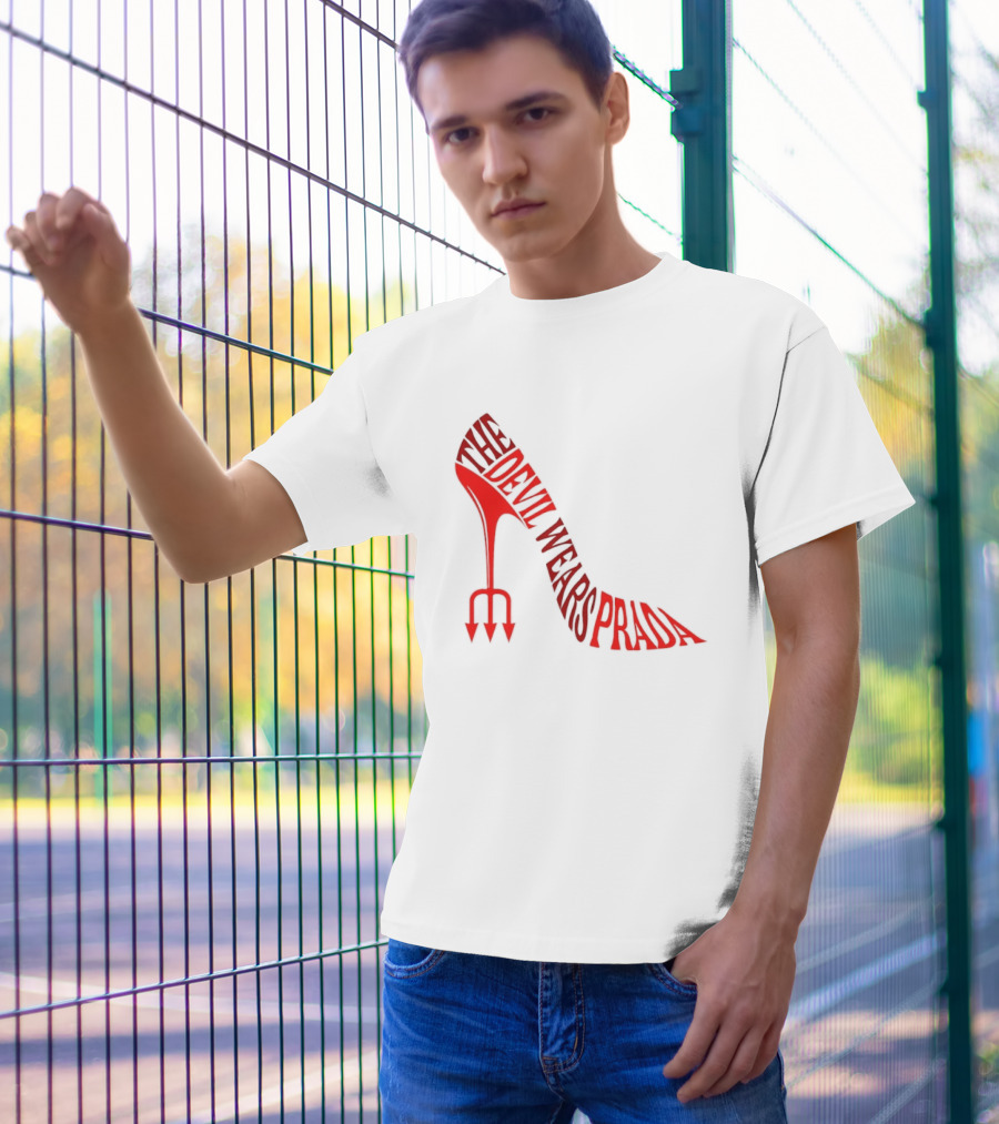 The Devil Wears Prada Red Shoe High Heel Trident T-Shirt