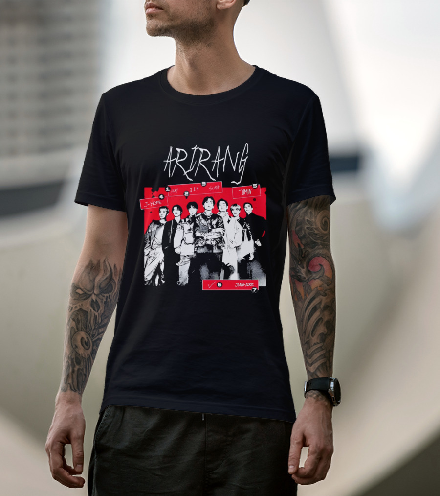 Arirang 2026 J Hope RM Jin Suga Jimin Jung Kook T-Shirt