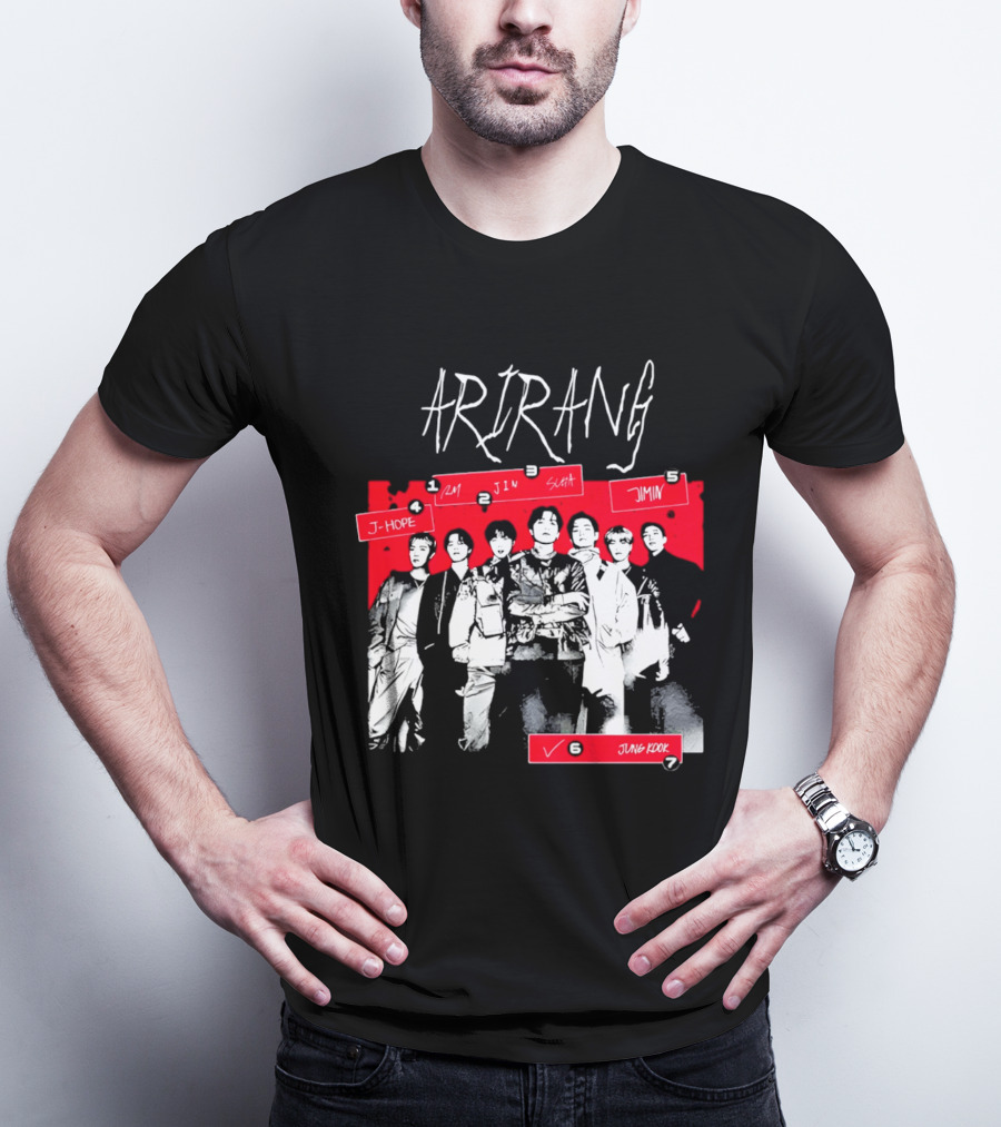 Arirang 2026 J Hope RM Jin Suga Jimin Jung Kook T-Shirt