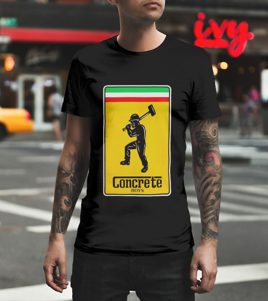 Concrete Boys Lil Yachty Scuderia Bold Graphic Worker T-Shirt