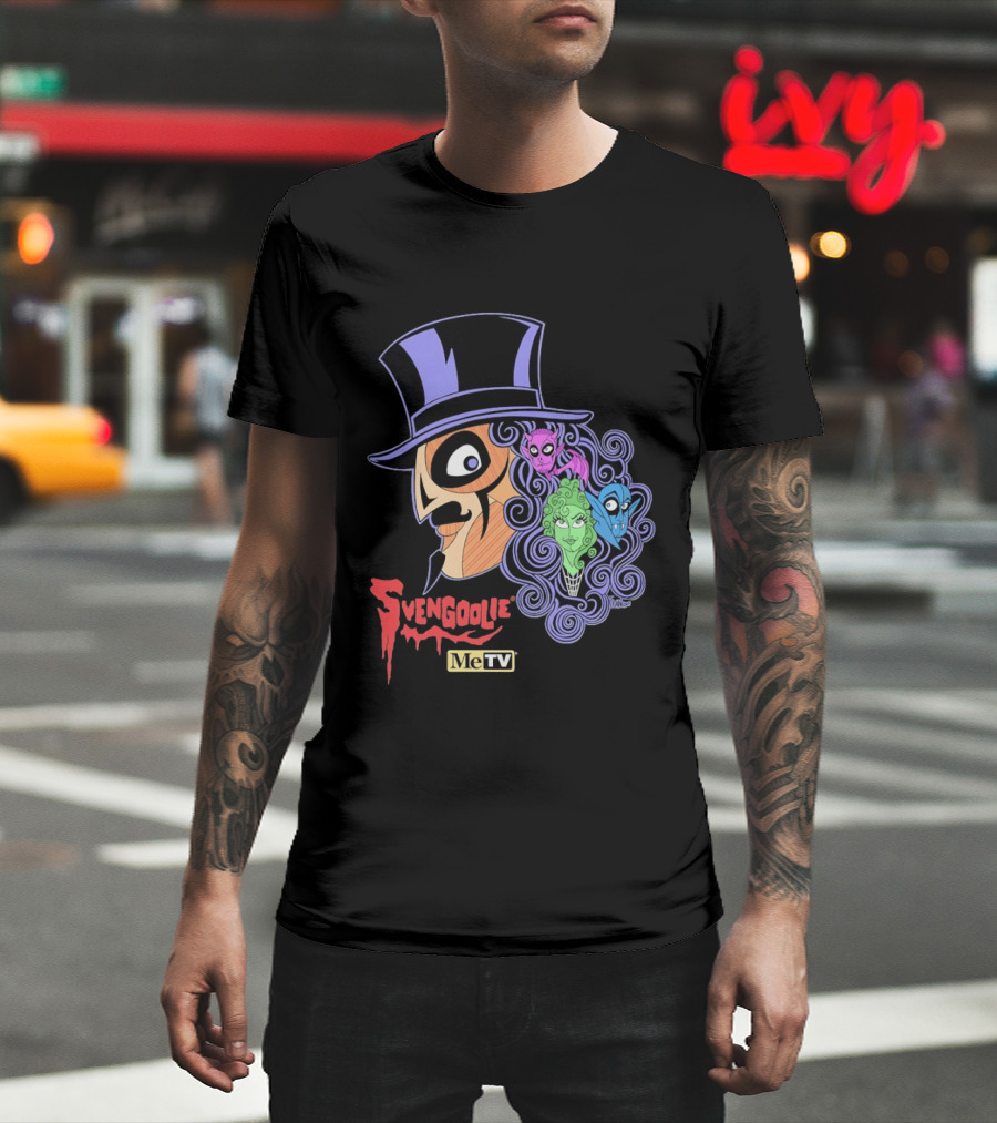 Svengoolie MeTV Horror Host Character Cartoon T-Shirt