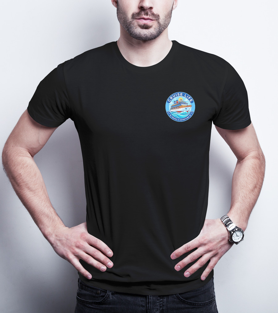 Cruise Life Travel Adventure Ocean Waves Ship T-Shirt