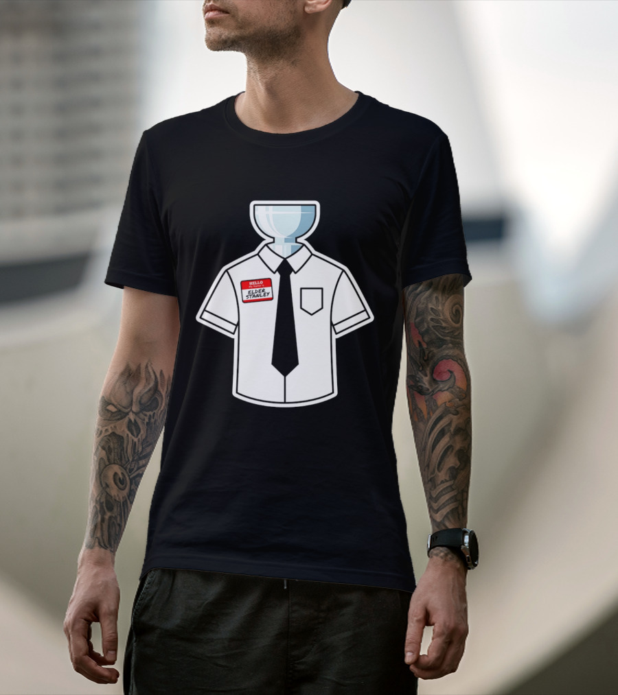 Elder Stanley Cup NHL 2026 Trophy Hello My Name Is Sticker T-Shirt