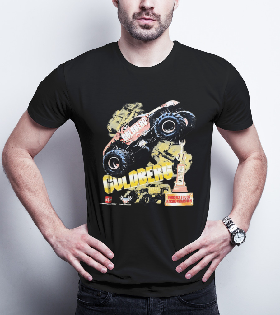 GOLDBERG Monster Truck Racing Champion Trophy SFX Block Party T-Shirt