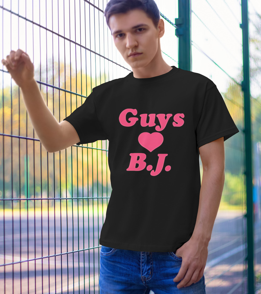 Guys Heart B.J. Pink T-Shirt