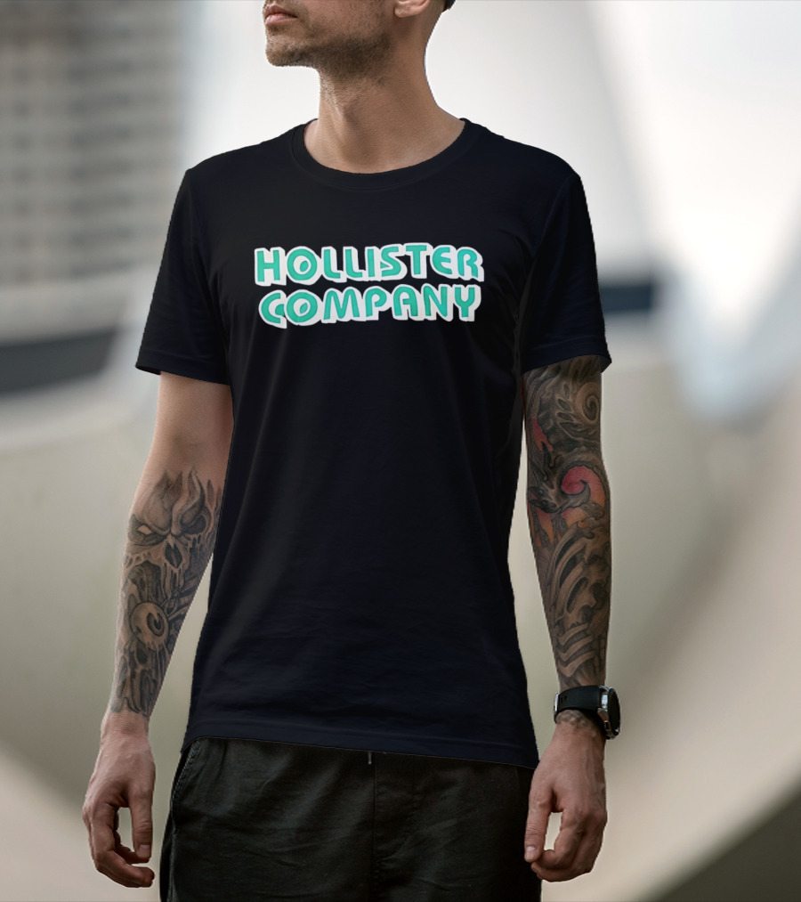 Hollister Company Cotton Casual Wear T-Shirt