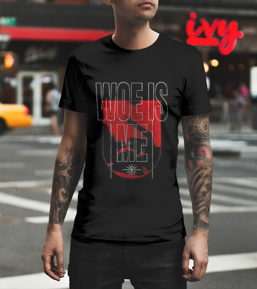 Woe Is Me Red Print Daybreak T-Shirt
