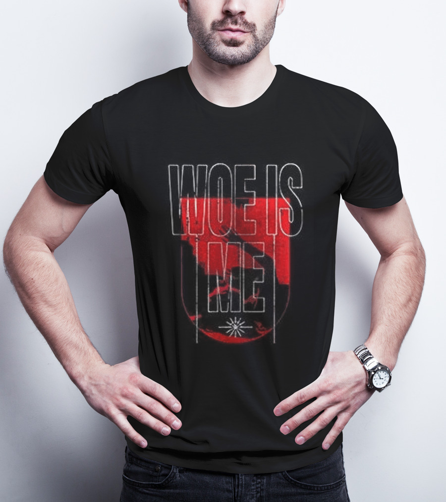 Woe Is Me Red Print Daybreak T-Shirt