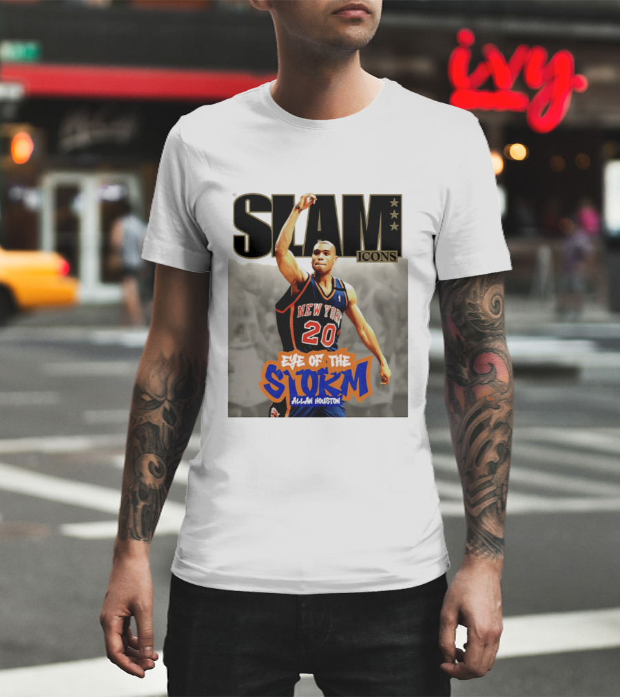 Slam Icons New York Knicks Allan Houston Eye Of The Storm T-Shirt