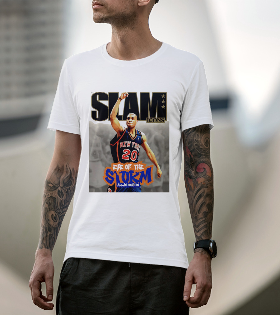 Slam Icons New York Knicks Allan Houston Eye Of The Storm T-Shirt
