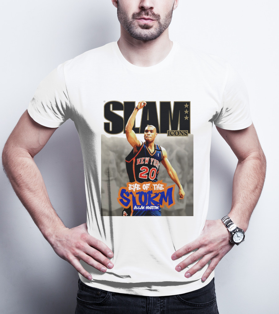 Slam Icons New York Knicks Allan Houston Eye Of The Storm T-Shirt