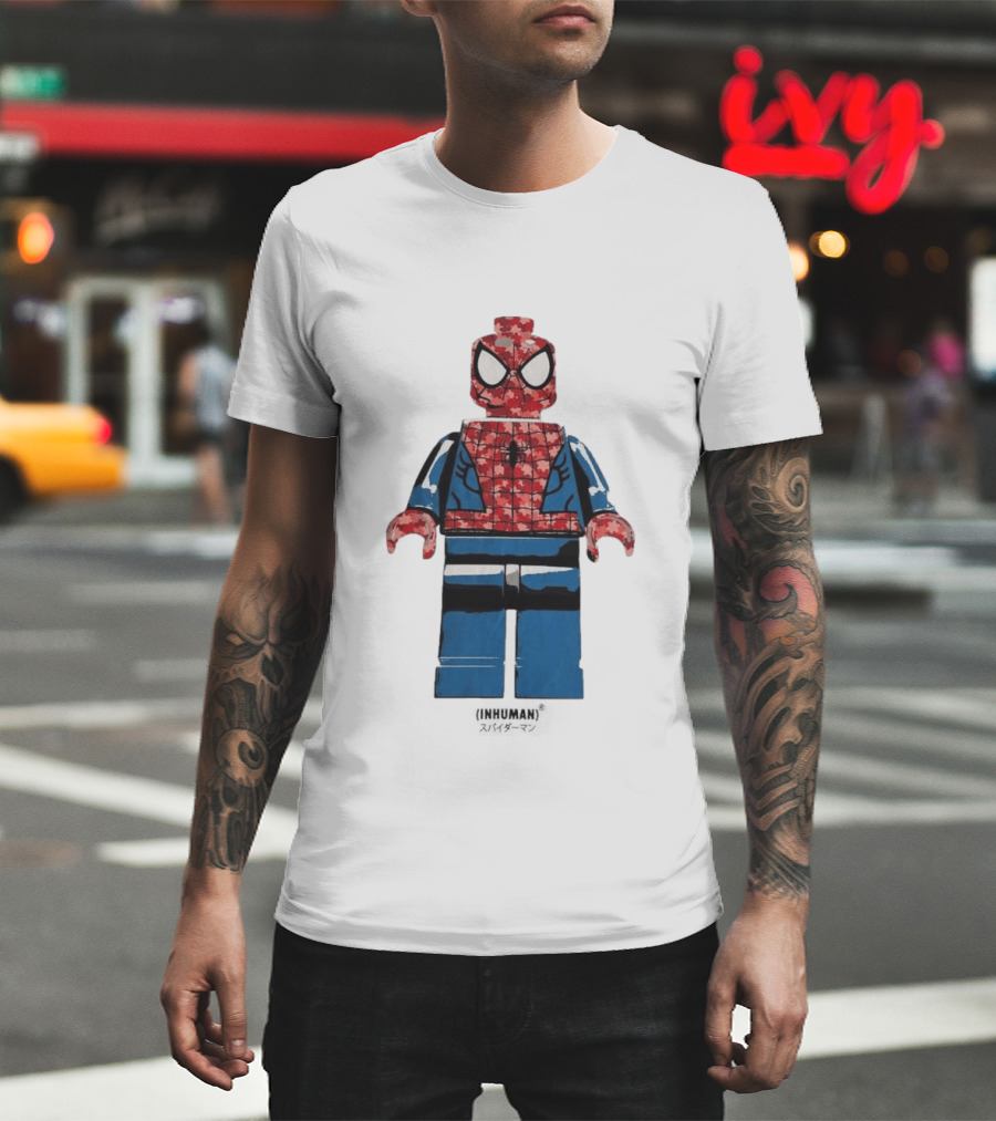 Spider Man LEGO Inhuman Figure Block T-Shirt