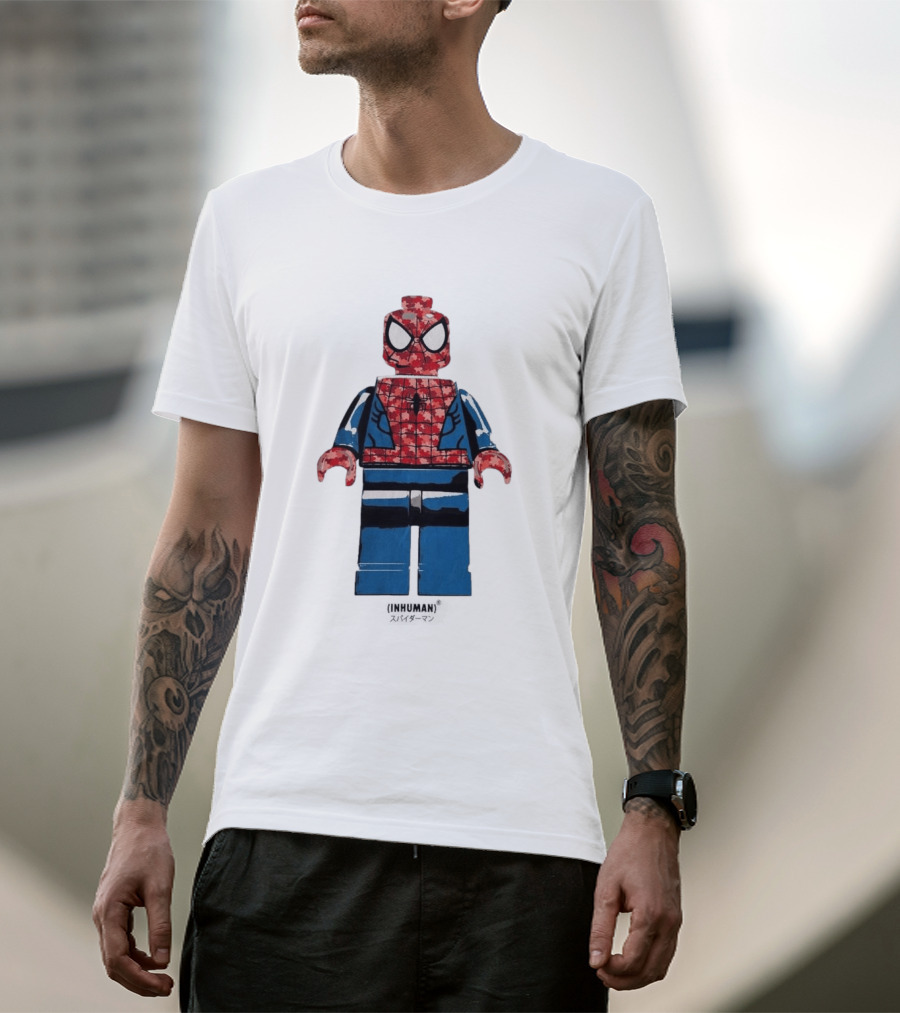Spider Man LEGO Inhuman Figure Block T-Shirt
