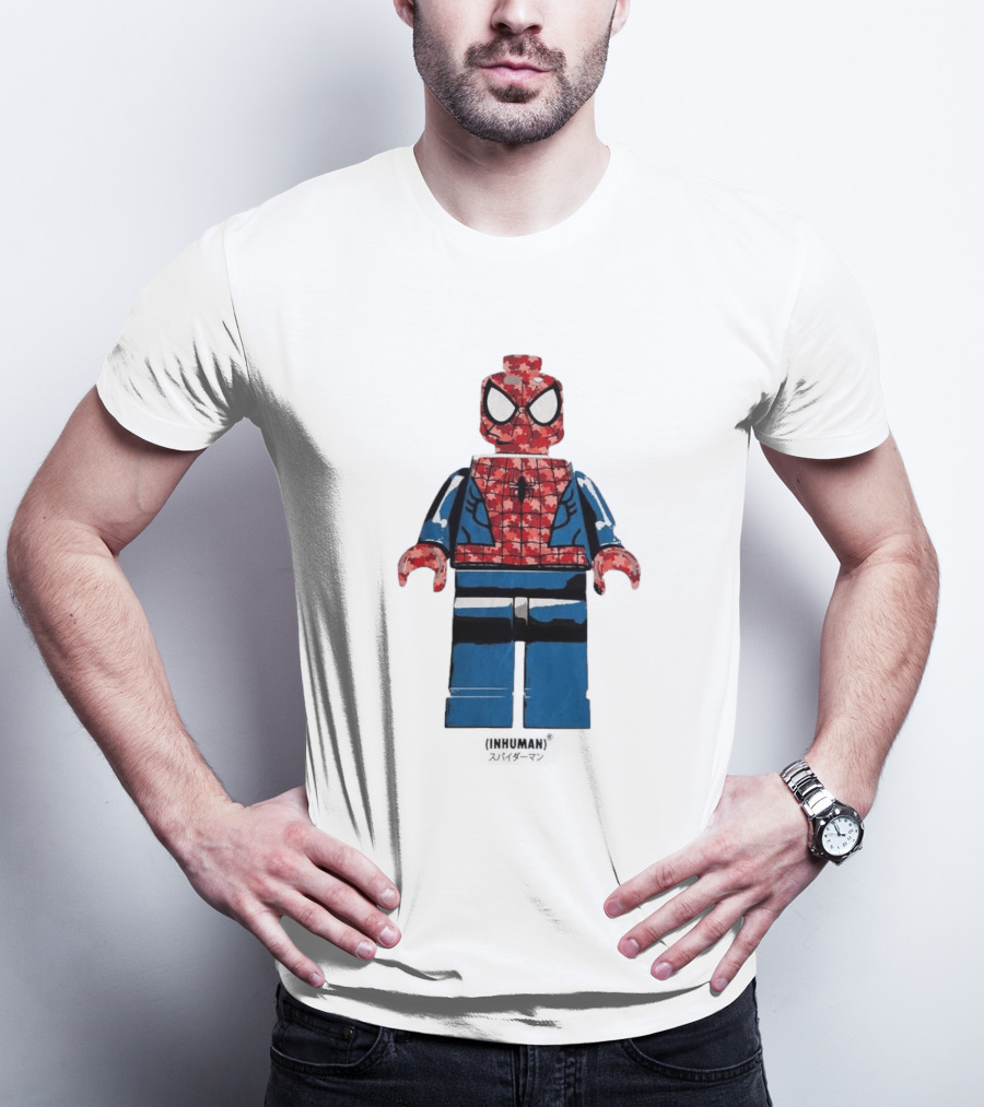 Spider Man LEGO Inhuman Figure Block T-Shirt