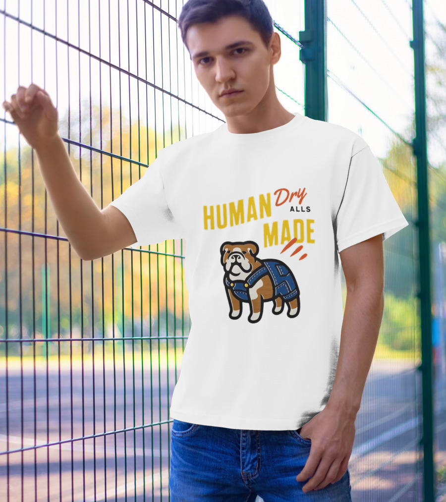Human Made Dry Alls Bulldog In Overalls T-Shirt