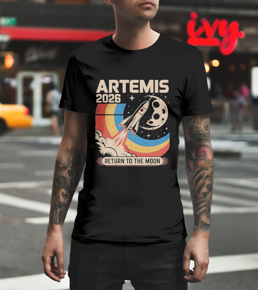 Artemis 2026 Rocket Launch Return To The Moon T-Shirt