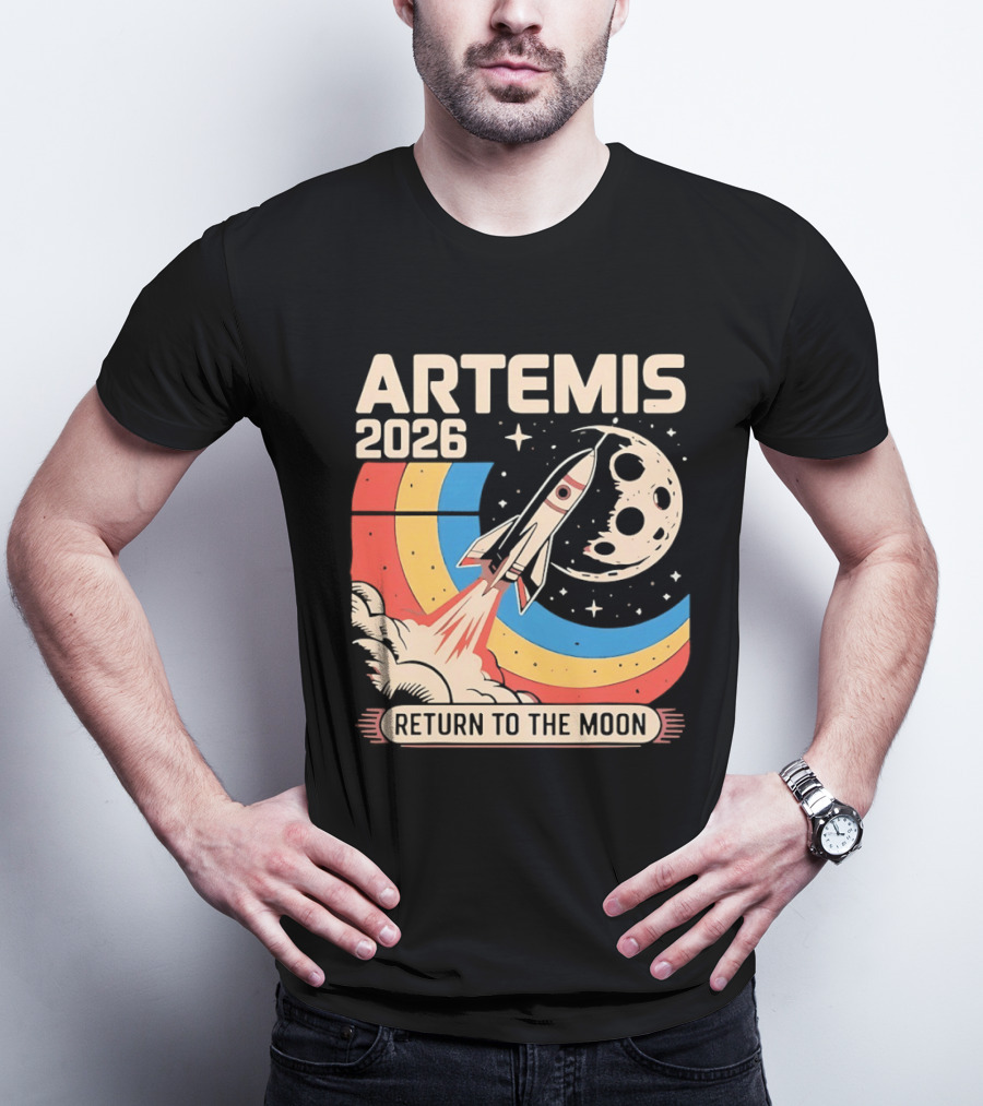 Artemis 2026 Rocket Launch Return To The Moon T-Shirt