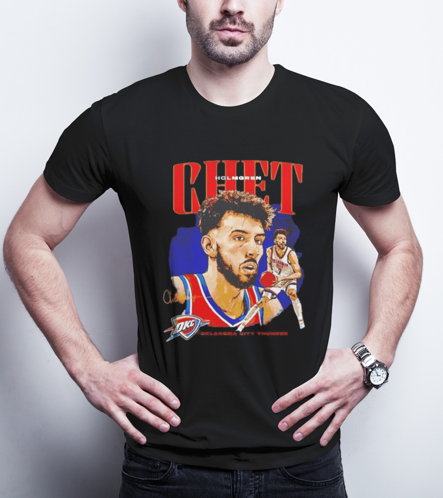 Chet Holmgren Oklahoma City Thunder Player Action OKC T-Shirt