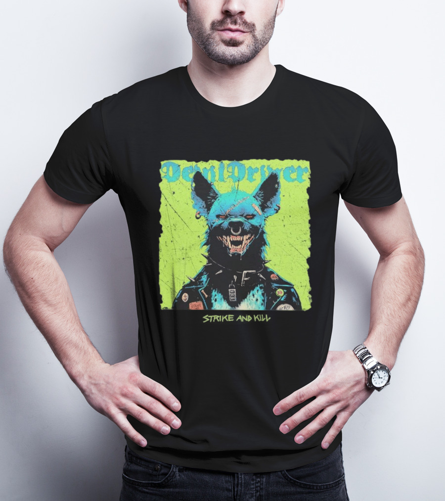 DevilDriver 2026 Strike And Kill Blue Canine With Punk Jacket T-Shirt