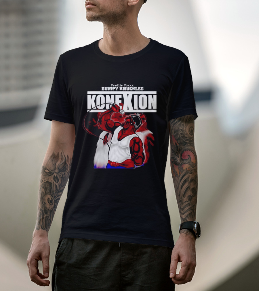Freddie Foxxx Bumpy Knuckles Hip Hop Konexion Microphone Power T-Shirt