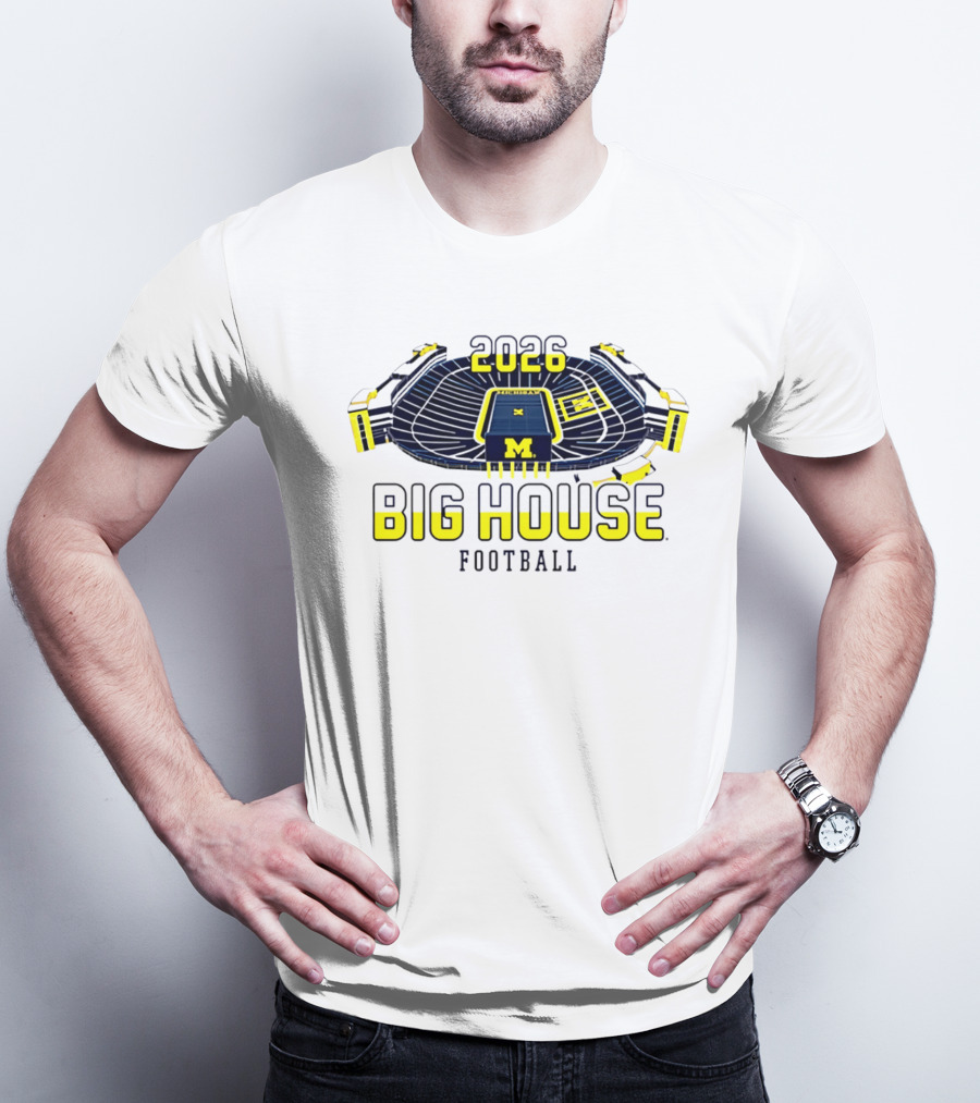 2026 Big House Michigan Wolverines Football Stadium T-Shirt