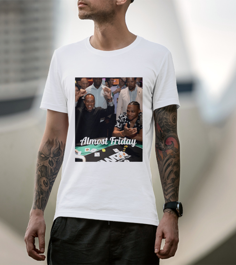 Tiger Woods World Poker Tour Almost Friday Celebration T-Shirt