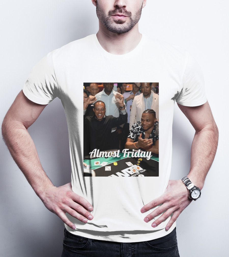 Tiger Woods World Poker Tour Almost Friday Celebration T-Shirt