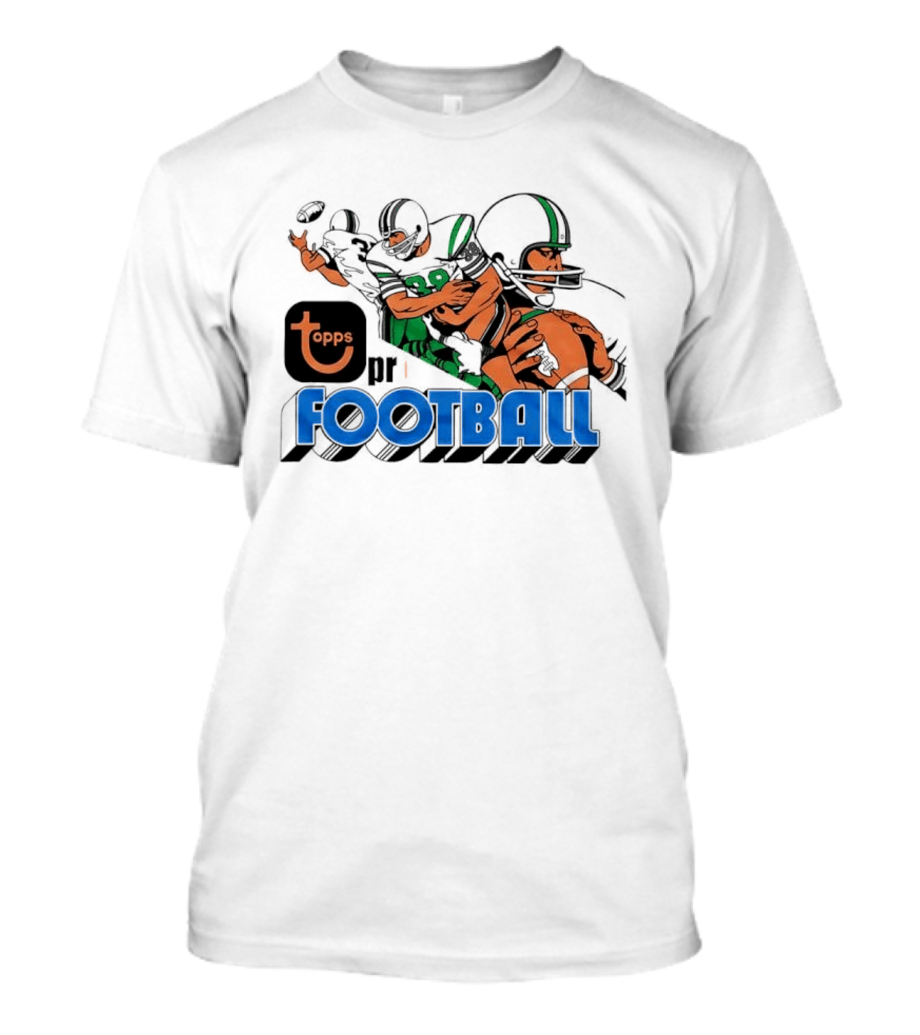 Topps Pro Football 3D 1981 Classic Vintage NFL Players T-Shirt