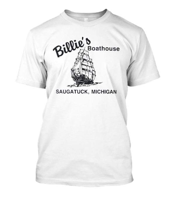 Billie's Boathouse Saugatuck Michigan Nautical Ship T-Shirt