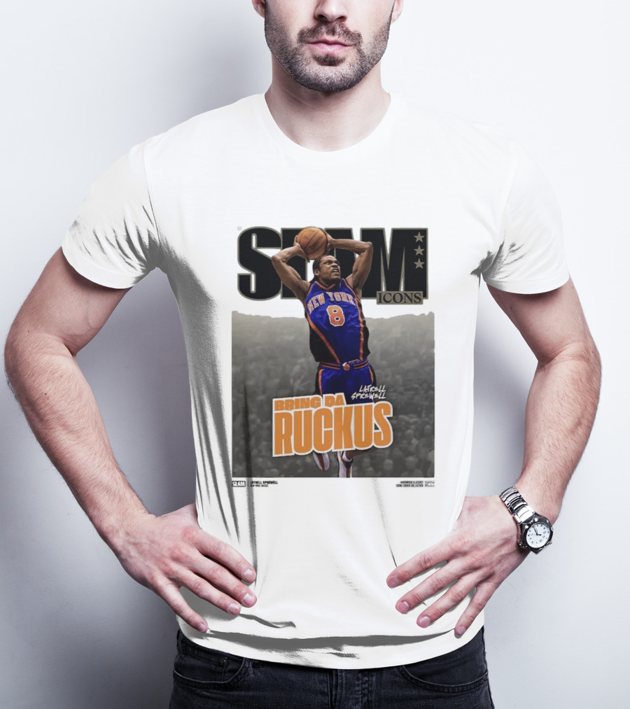 Slam Icons Latrell Sprewell Bring Da Ruckus New York Knicks T-Shirt