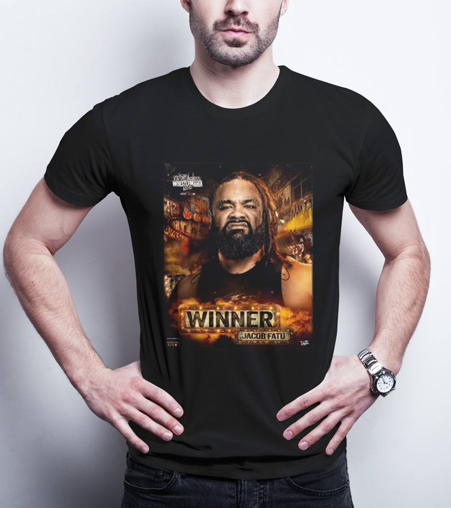 WrestleMania 42 Winner Jacob Fatu WWE 2026 Las Vegas T-Shirt