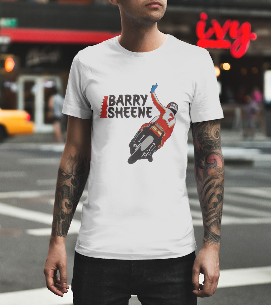 Barry Sheene Racing Number 7 Vintage Motorcycle Racer T-Shirt