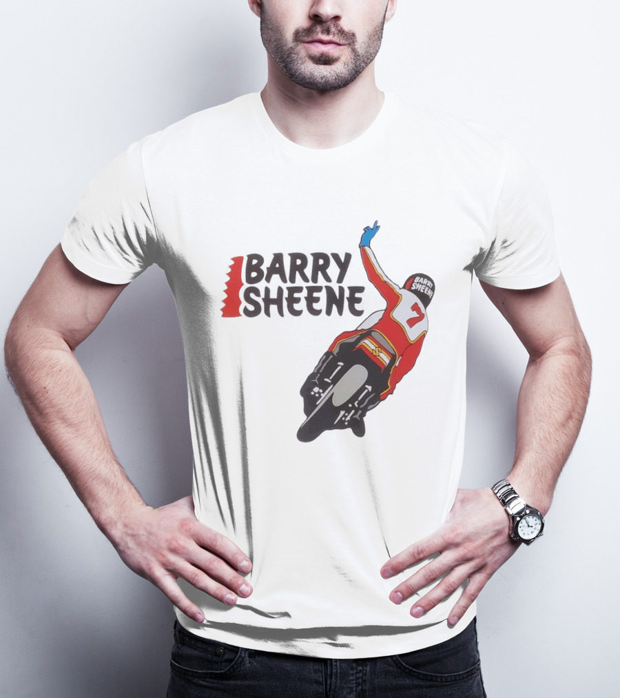 Barry Sheene Racing Number 7 Vintage Motorcycle Racer T-Shirt