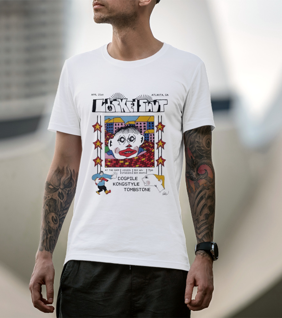 LOCKED SHUT Atlanta Apr 21 2026 DooPee Koncyste Tombstone Tour T-Shirt
