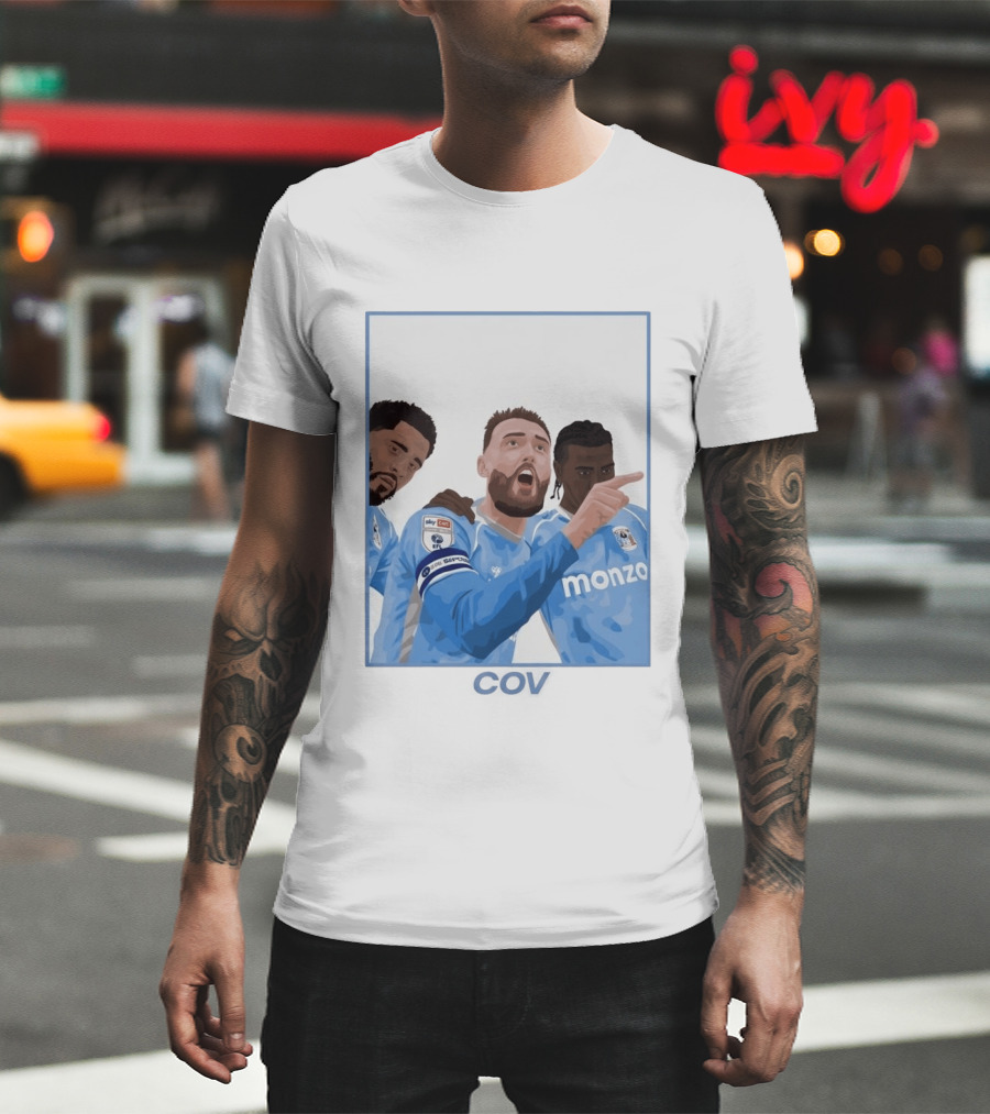 Matt Grimes Coventry City FC Sky Bet EFL Championship Promotion Monza Sponsorship T-Shirt
