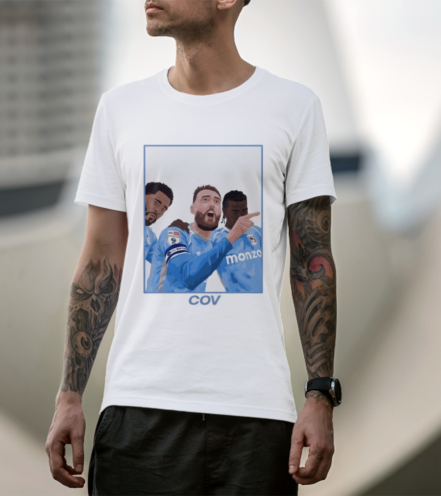 Matt Grimes Coventry City FC Sky Bet EFL Championship Promotion Monza Sponsorship T-Shirt