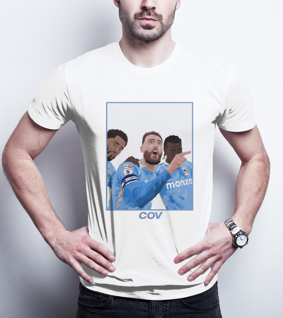Matt Grimes Coventry City FC Sky Bet EFL Championship Promotion Monza Sponsorship T-Shirt