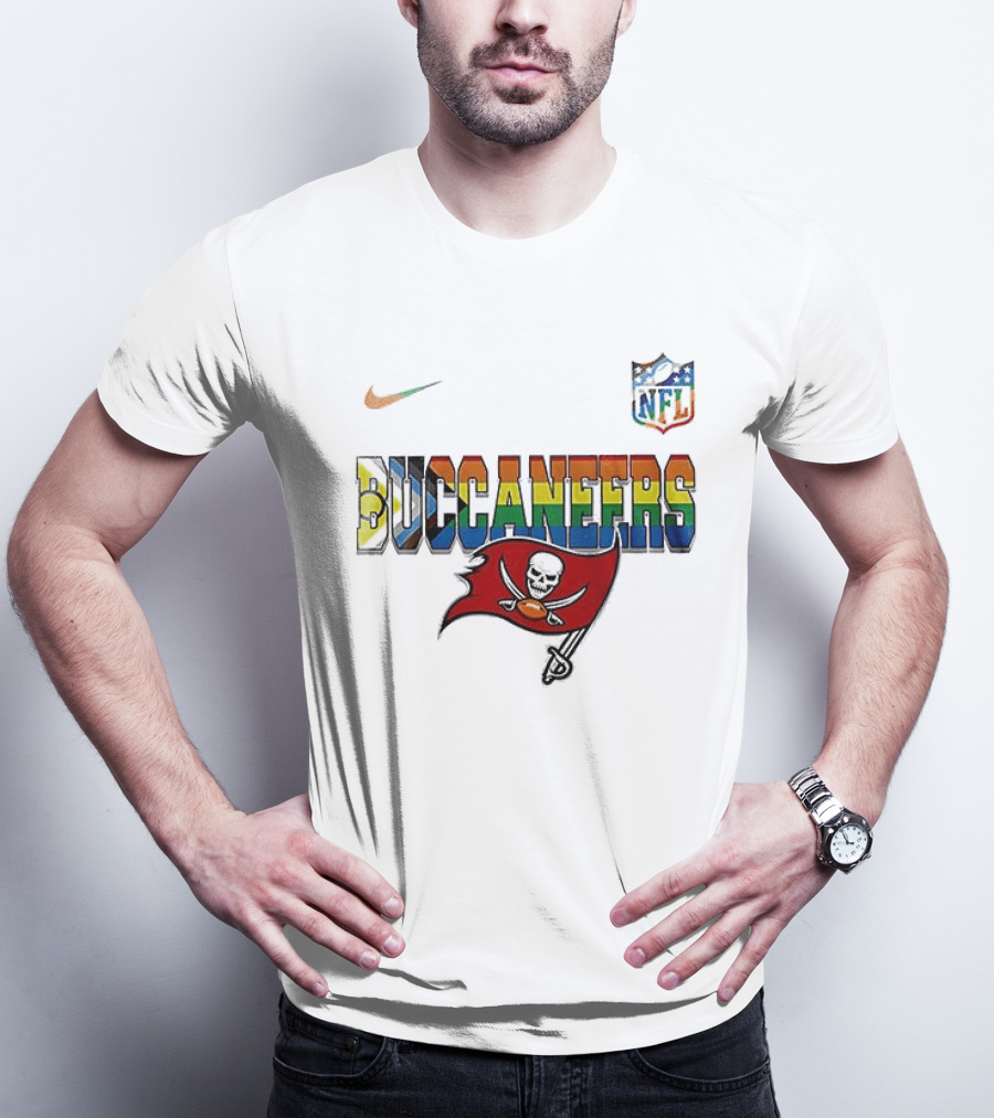 Tampa Bay Buccaneers Pride Peanuts Snoopy Collaboration Nike NFL T-Shirt