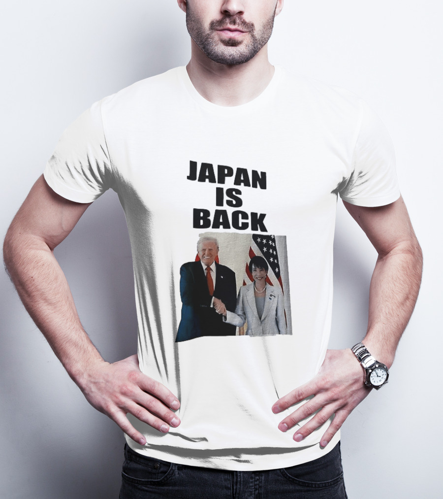 Japan Is Back Trump Political Image With Flags T-Shirt