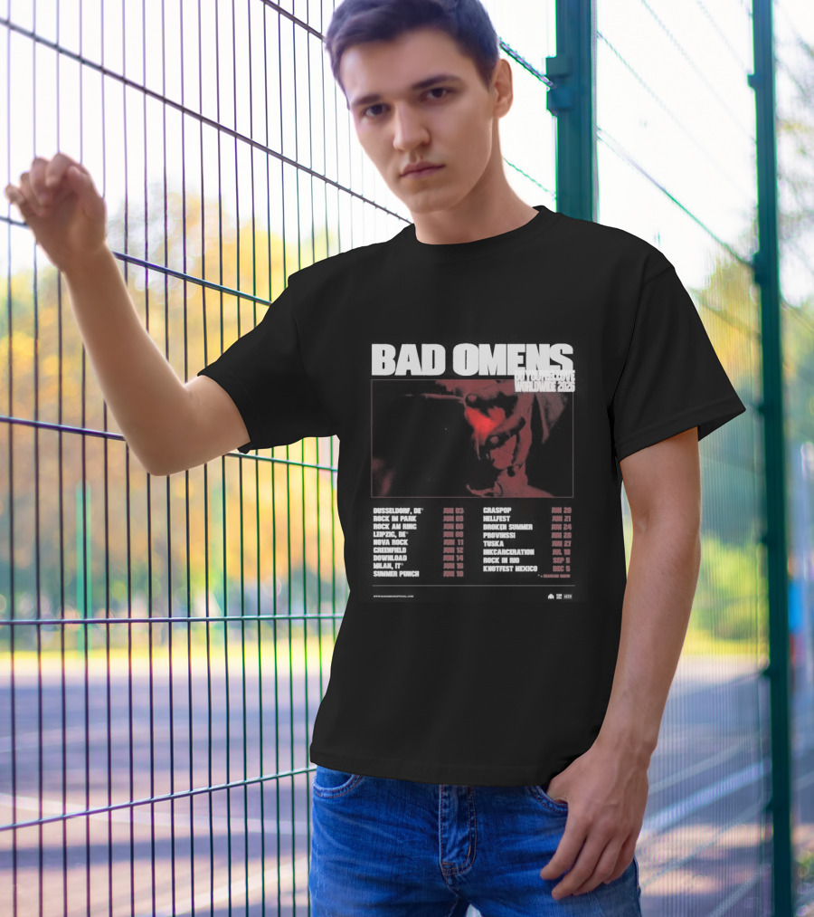Bad Omens 2026 Worldwide Tour Dates T-Shirt