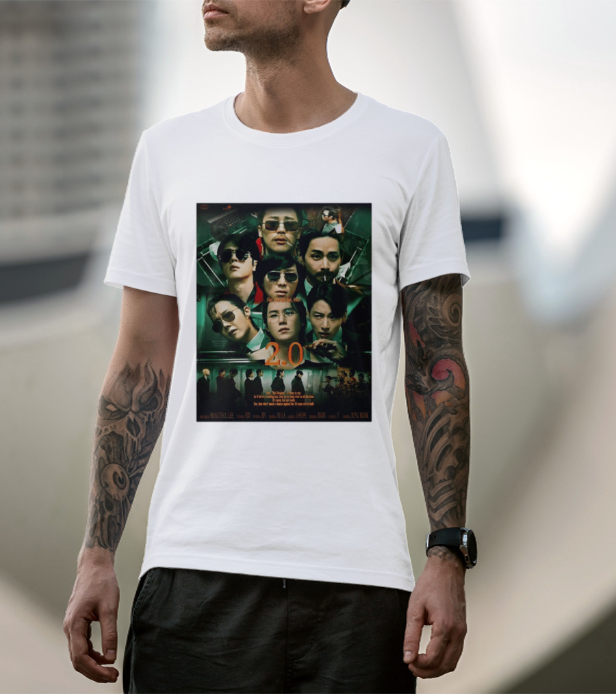 BTS 2.0 Arirang Tour 2026 Group RM Jin Suga J Hope Jimin V Jung Kook Hangseok Lee Jung Kook T-Shirt