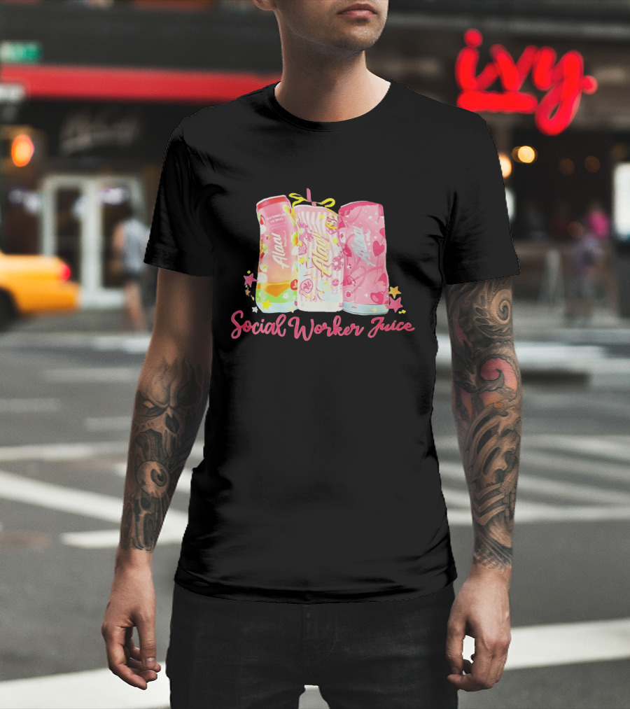 Alani Nu Watermelon Lemonade Social Worker Juice T-Shirt