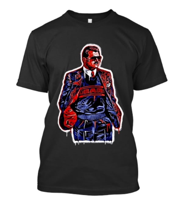 Mike Ditka Chicago Bears Football Graffiti T-Shirt