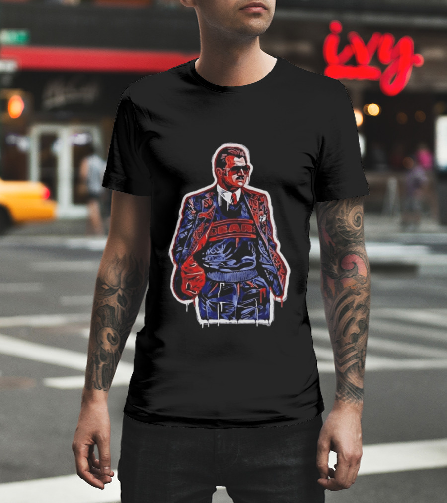 Mike Ditka Chicago Bears Football Graffiti T-Shirt