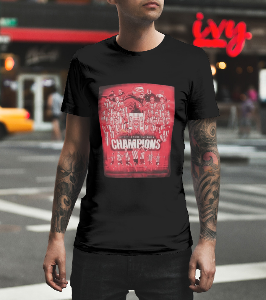 Sky Bet League One 25 26 Lincoln City Champions T-Shirt