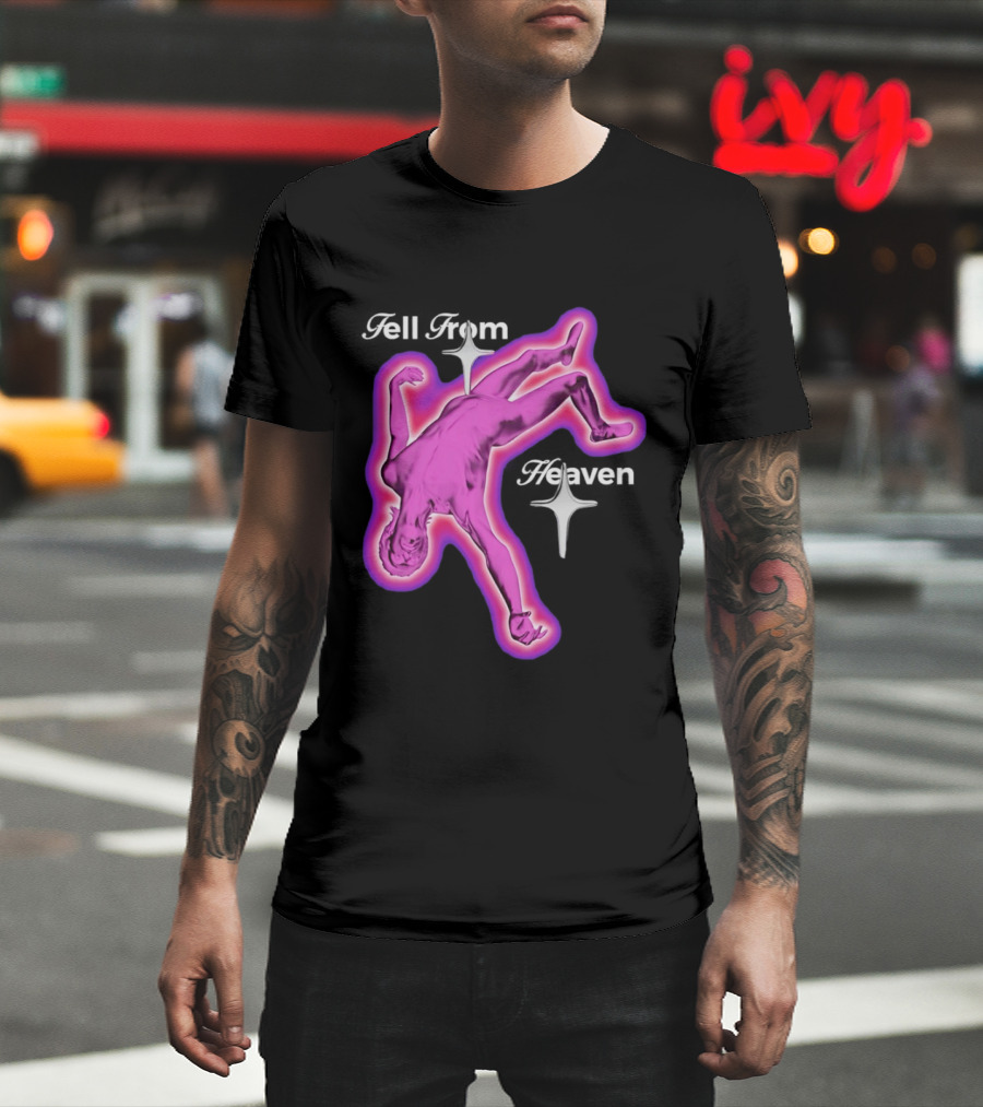 Falling From Heaven Pink Neon T-Shirt