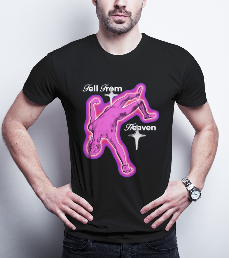Falling From Heaven Pink Neon T-Shirt