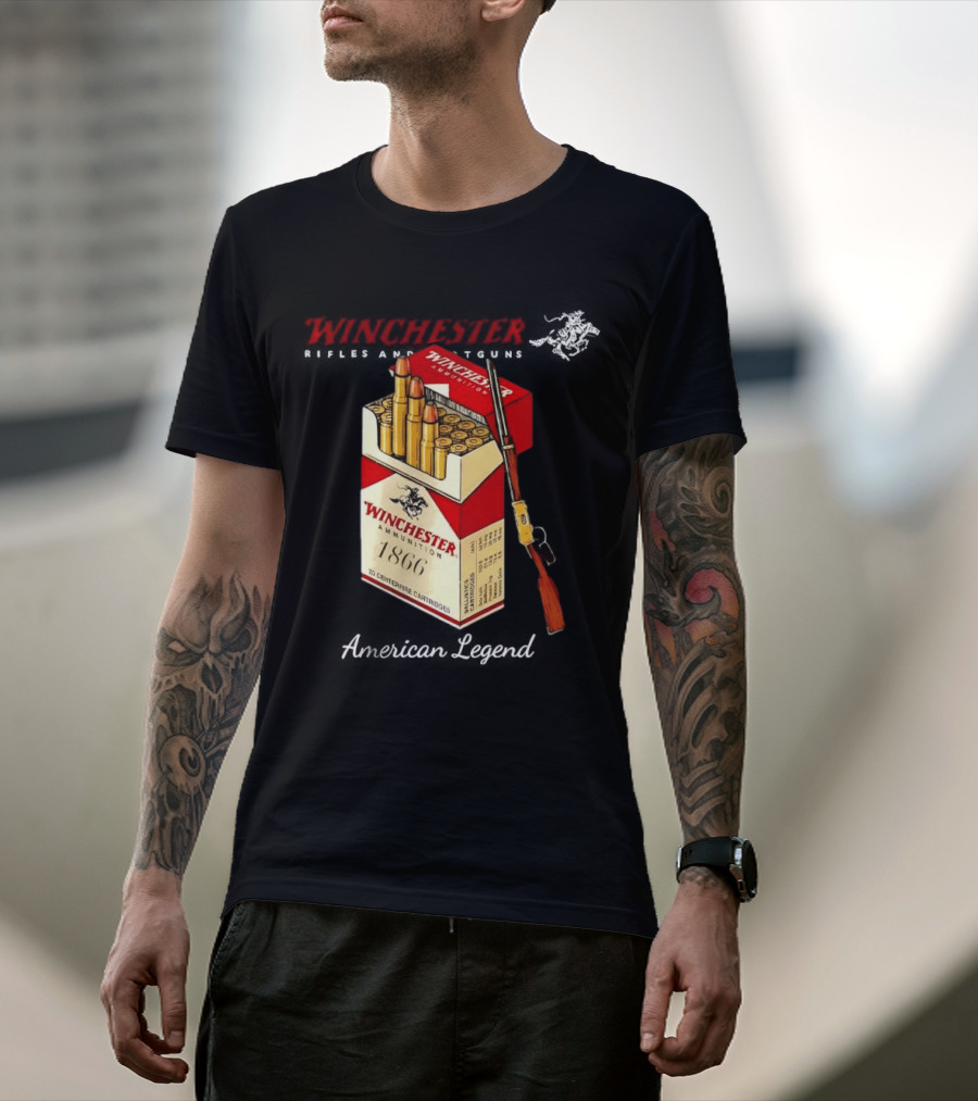 Winchester Rifles Shotguns American Legend 1866 Ammunition T-Shirt