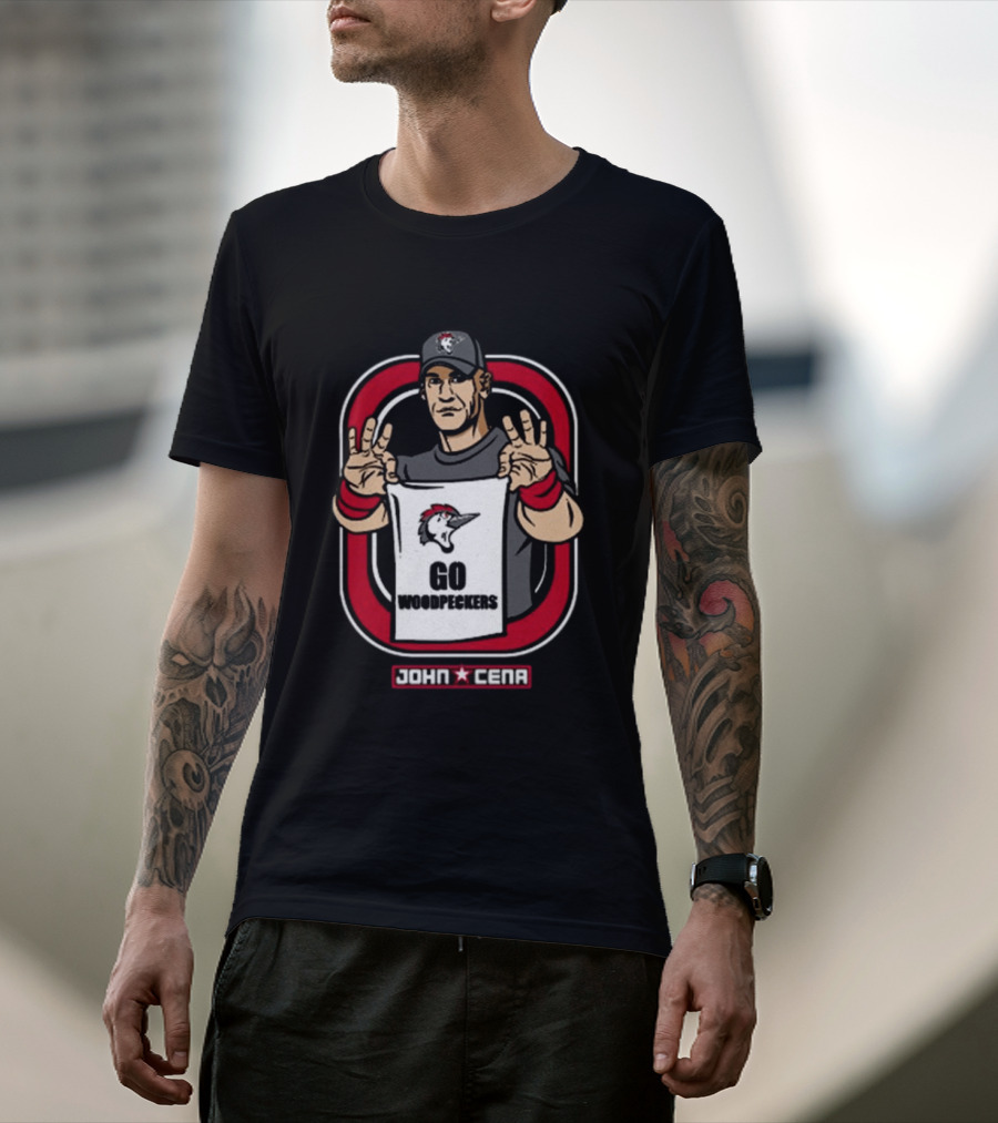 John Cena Go Woodpeckers WWE Special Edition T-Shirt
